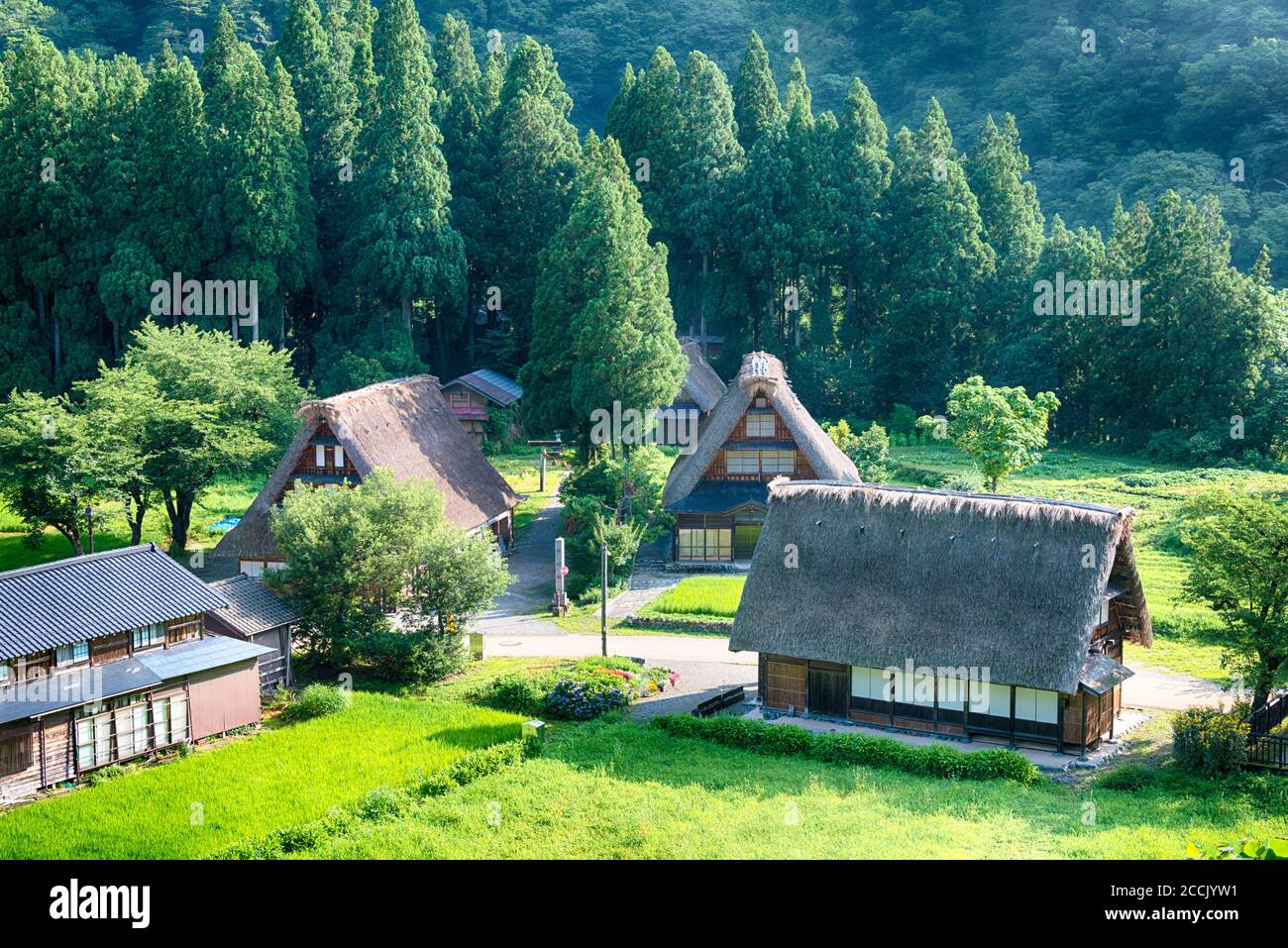 Nanto, Japan - Gassho-zukuri houses at Suganuma village, Gokayama area ...