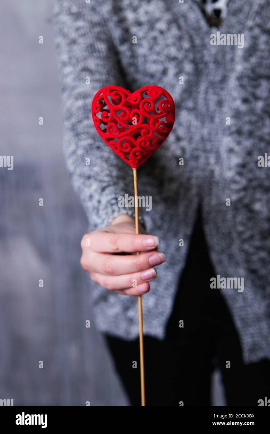 Red heart on 14th hi-res stock photography and images - Alamy