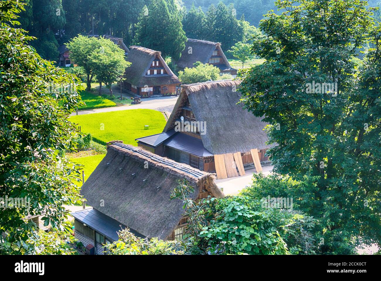 Nanto, Japan - Gassho-zukuri houses at Suganuma village, Gokayama area ...