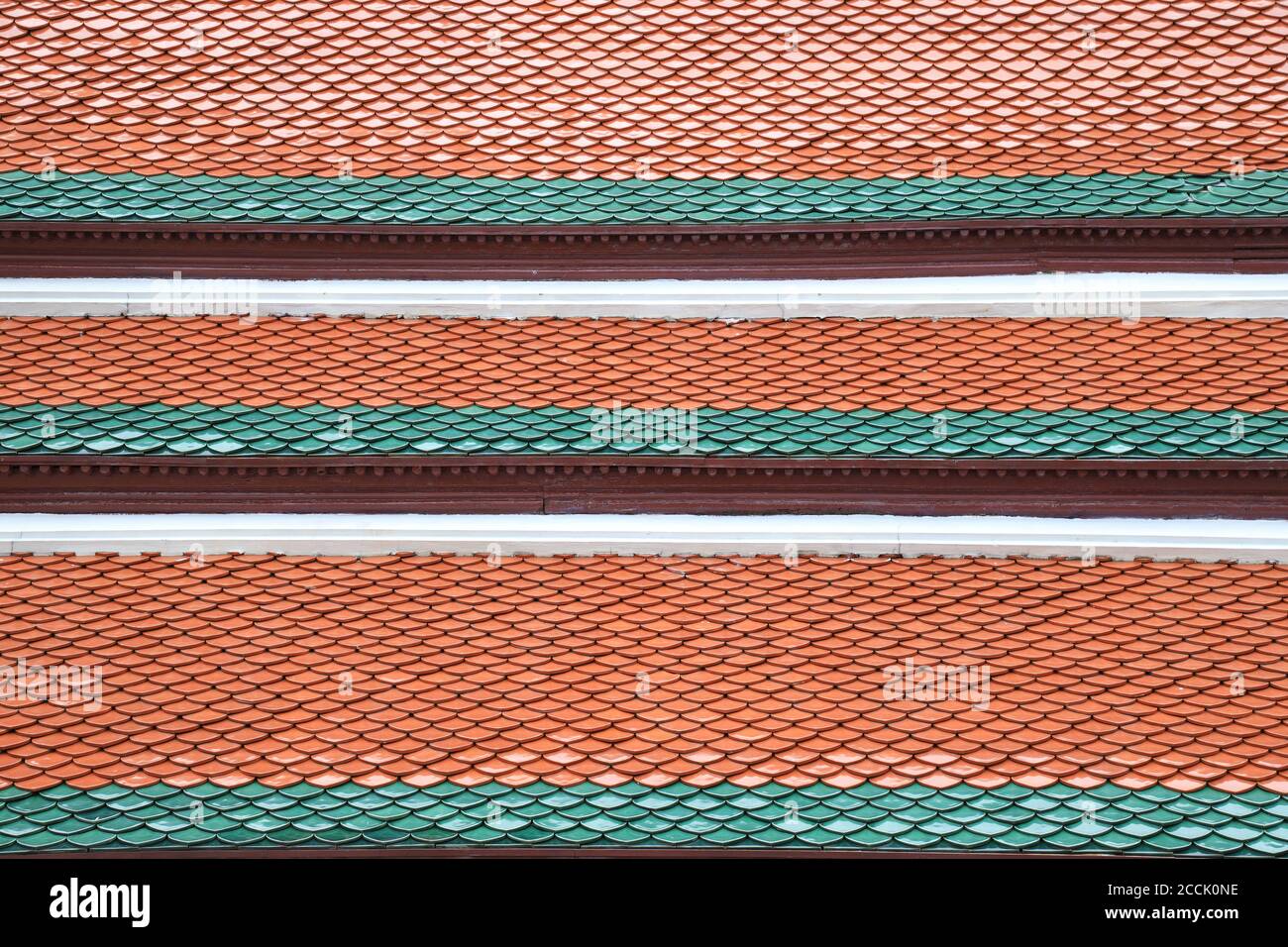 Bangkok temple roof tiles hi-res stock photography and images - Alamy