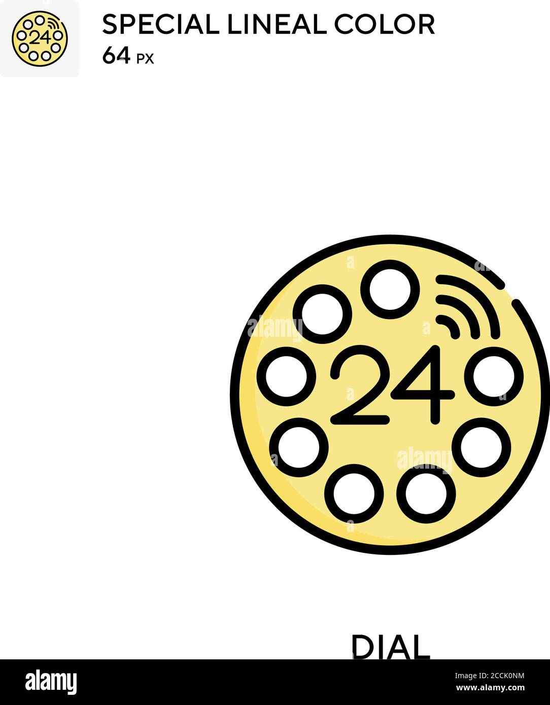 Dial Special lineal color icon. Illustration symbol design template for ...
