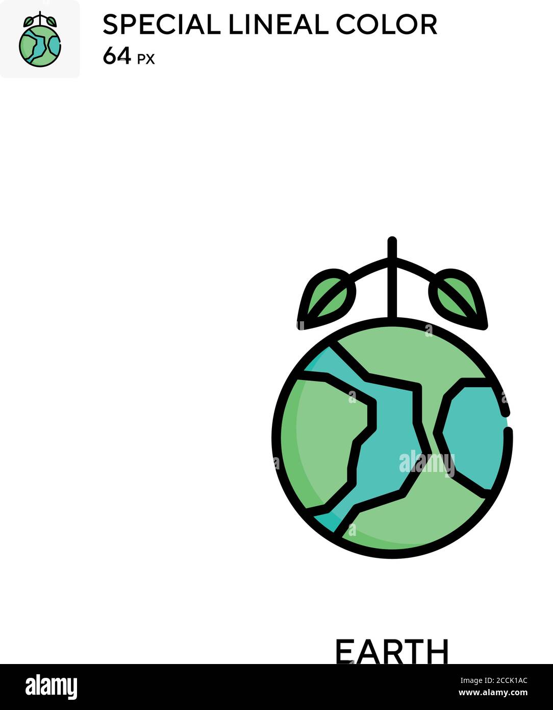 Earth Special lineal color icon. Illustration symbol design template ...