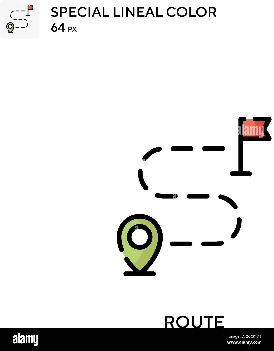 Car on route 66 Stock Vector Images - Alamy