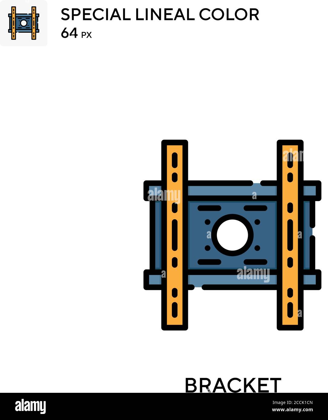 Bracket Special lineal color icon. Illustration symbol design template ...
