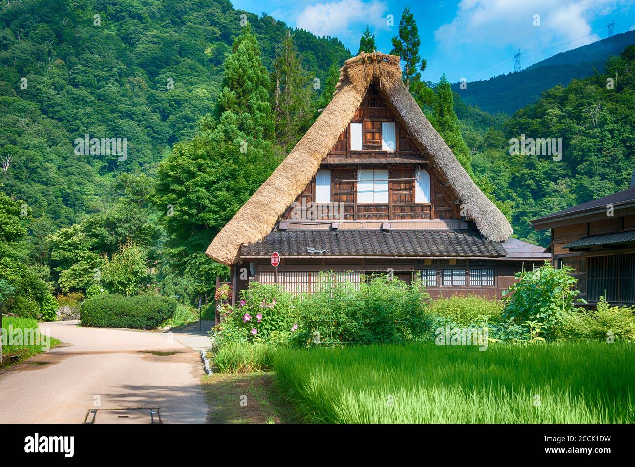 Nanto, Japan - Gassho-zukuri houses at Suganuma village, Gokayama area ...