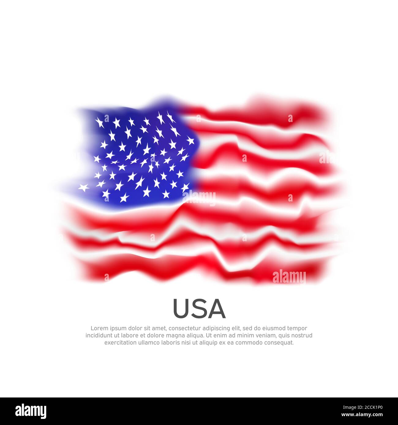 USA flag background. Abstract flag of usa on a white background ...
