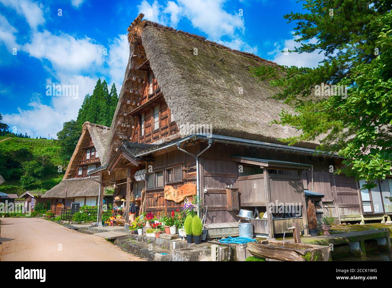 Nanto, Japan - Gassho-zukuri houses at Suganuma village, Gokayama area ...