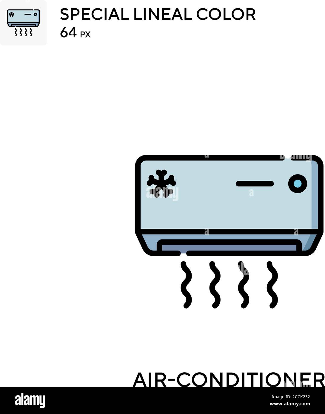 Air-conditioner Special lineal color icon. Illustration symbol design ...