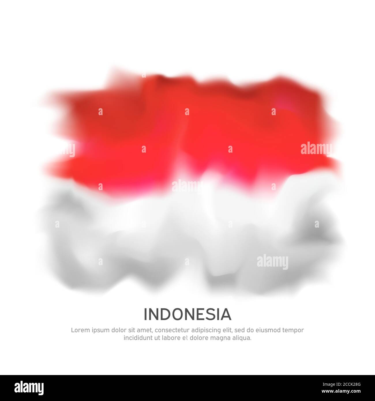 Abstract flag of the indonesia for national holiday creative poster ...