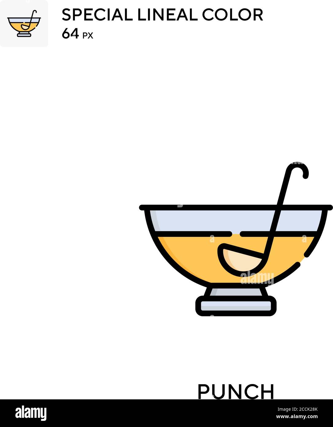 Punch Special lineal color icon. Illustration symbol design template ...