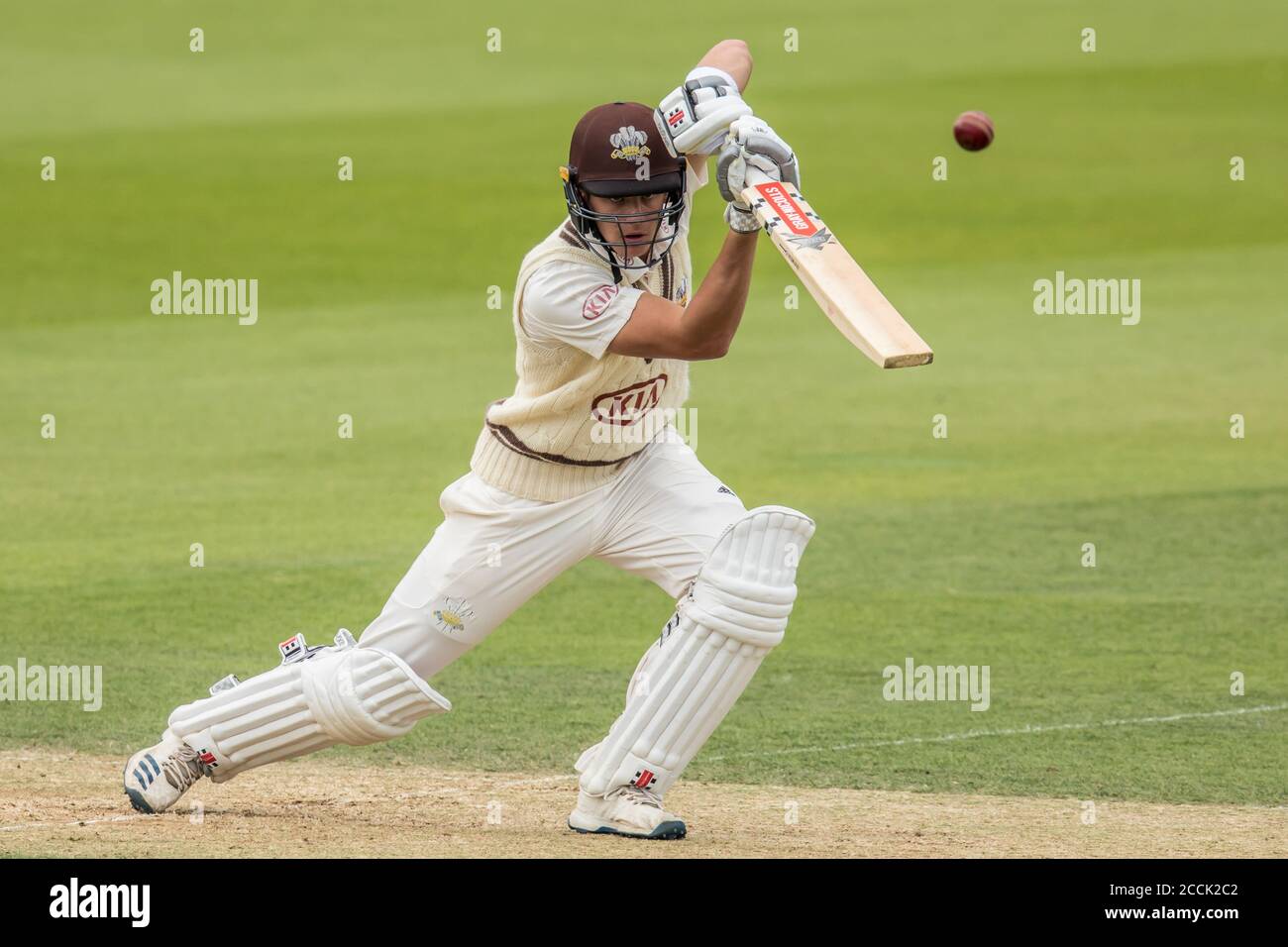London, UK. 23 August, 2020. Jamie Smith batting for Surrey against ...