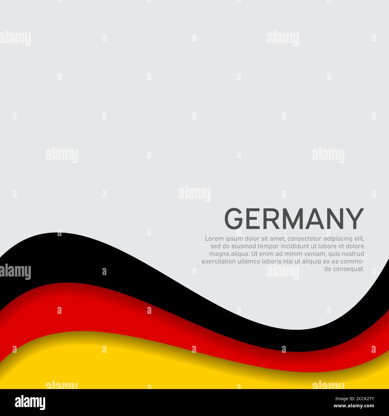 Abstract waving germany flag. Paper cut style. Creative background for ...