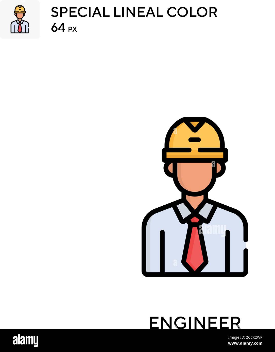 Engineer Special lineal color icon. Illustration symbol design template ...
