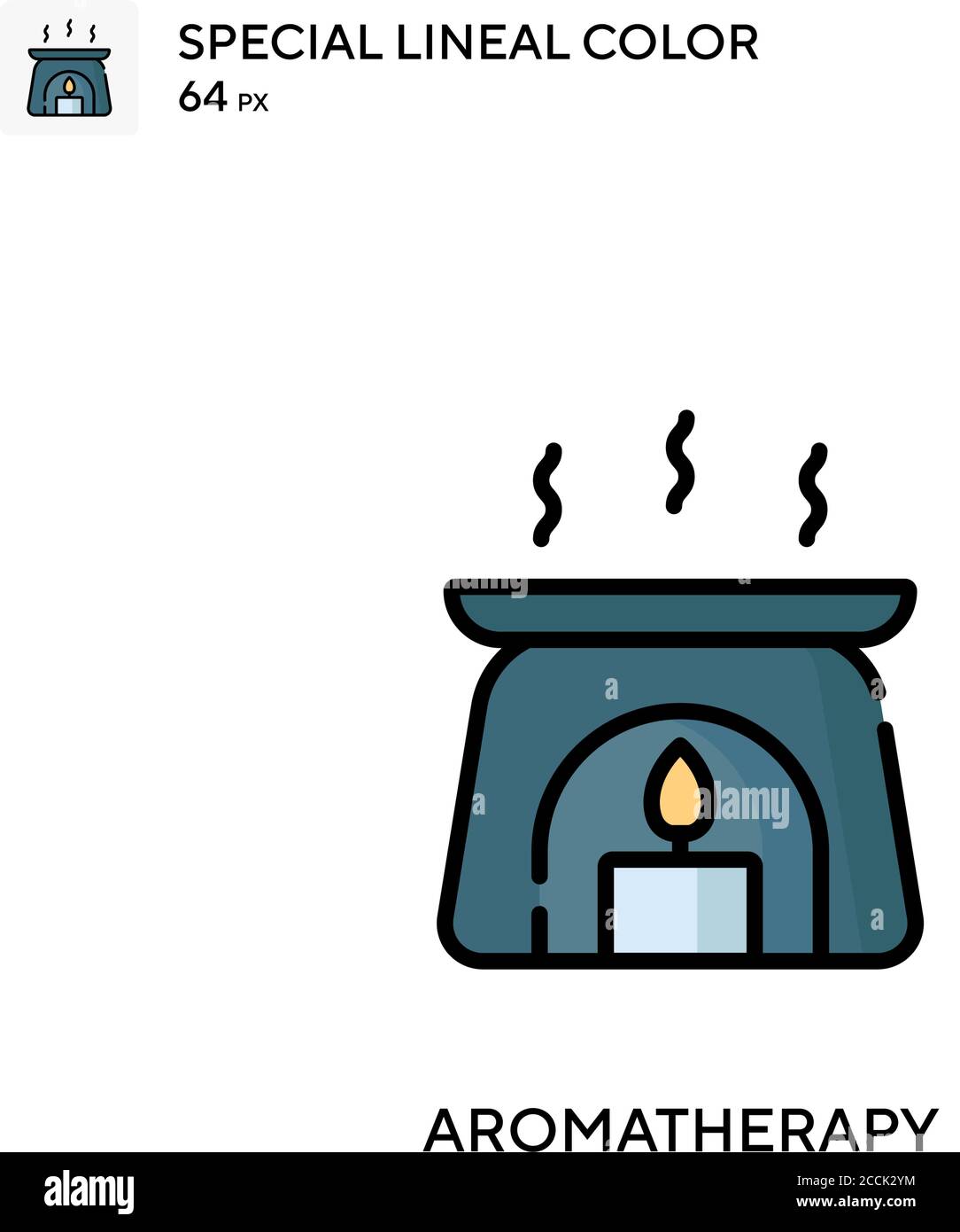 Aromatherapy Special lineal color icon. Illustration symbol design ...
