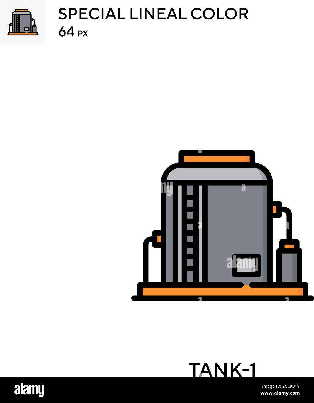 Tank-1 Special lineal color icon. Illustration symbol design template ...