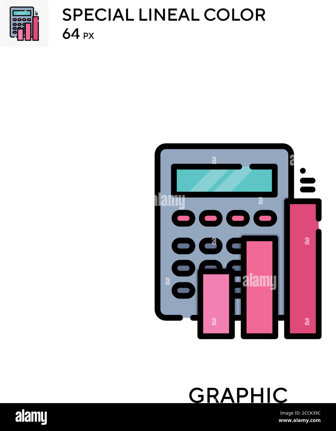 Graphic Special lineal color icon. Illustration symbol design template ...