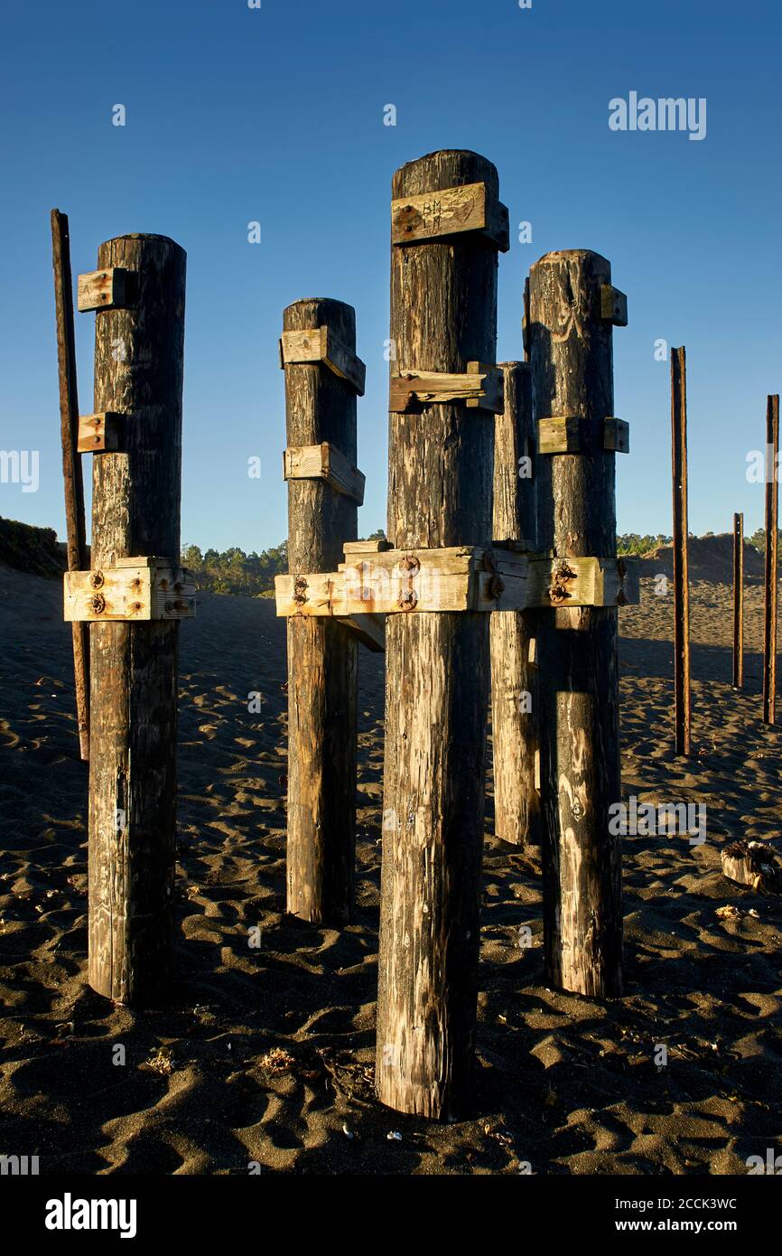 Breakwater pylons hi-res stock photography and images - Alamy