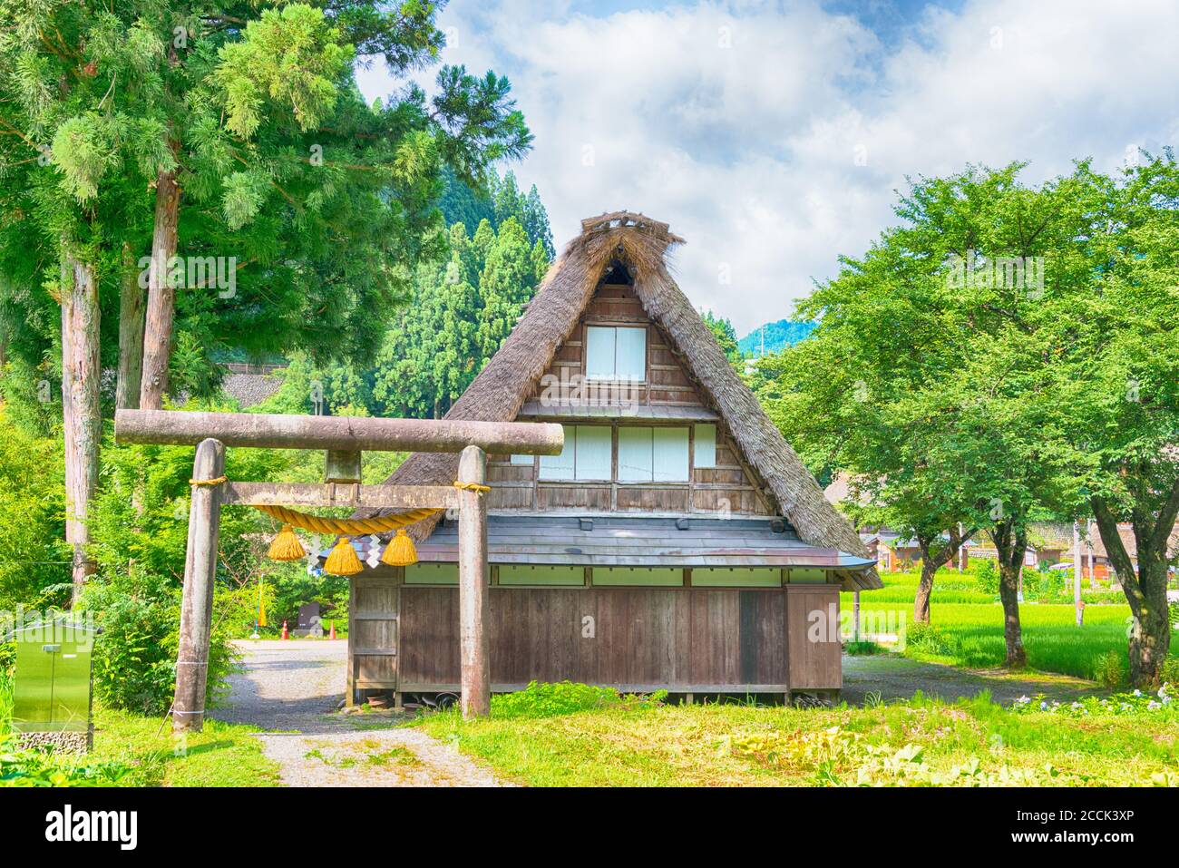 Nanto, Japan - Gassho-zukuri houses at Suganuma village, Gokayama area ...