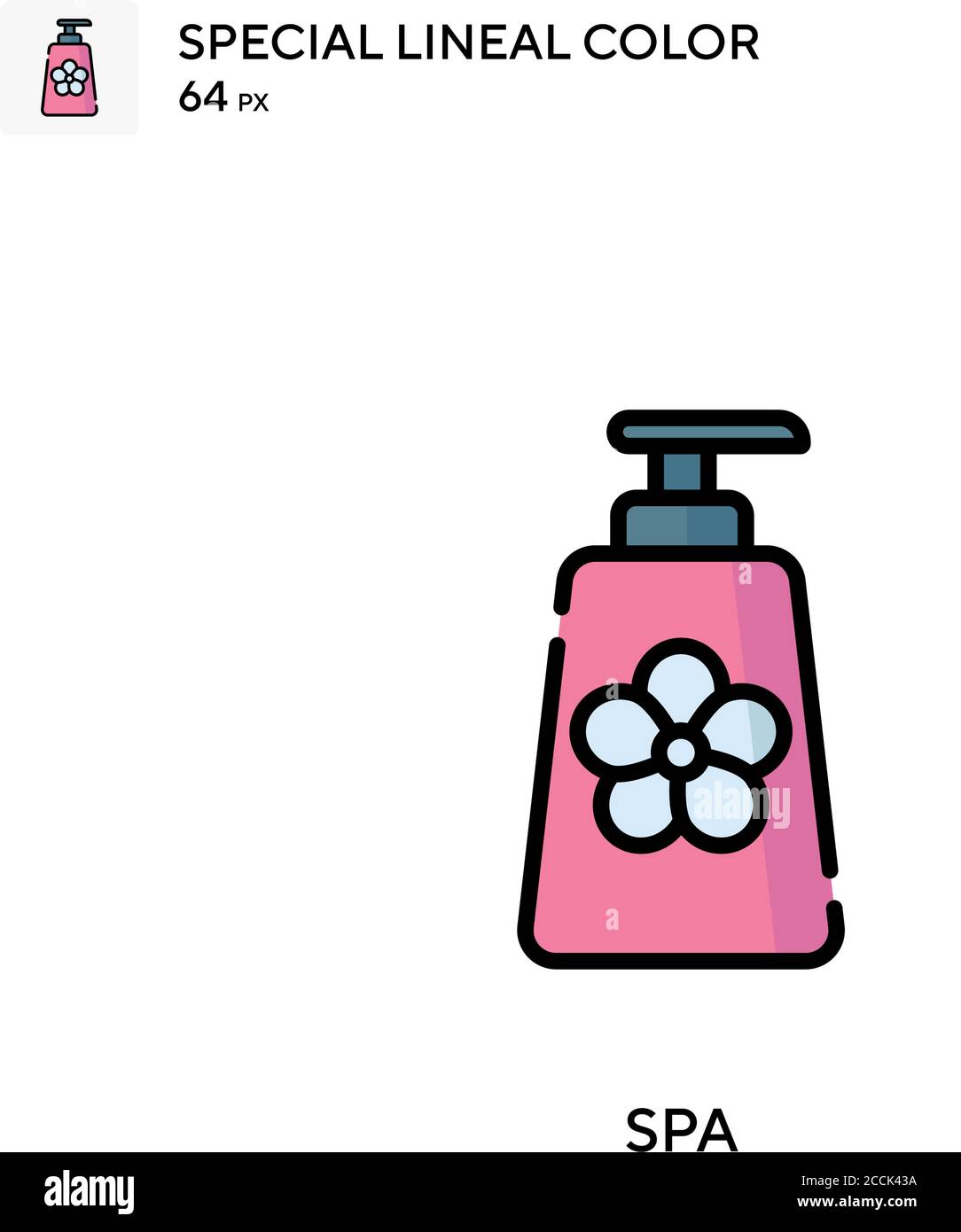 Spa Special lineal color icon. Illustration symbol design template for ...
