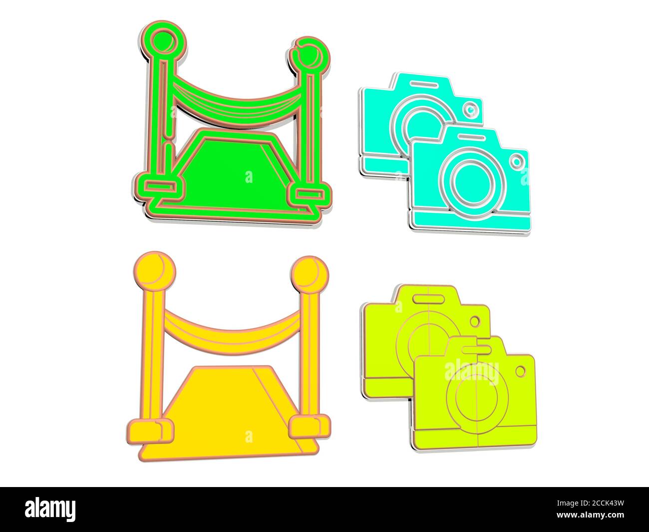 Colorful cameras Cut Out Stock Images & Pictures - Alamy