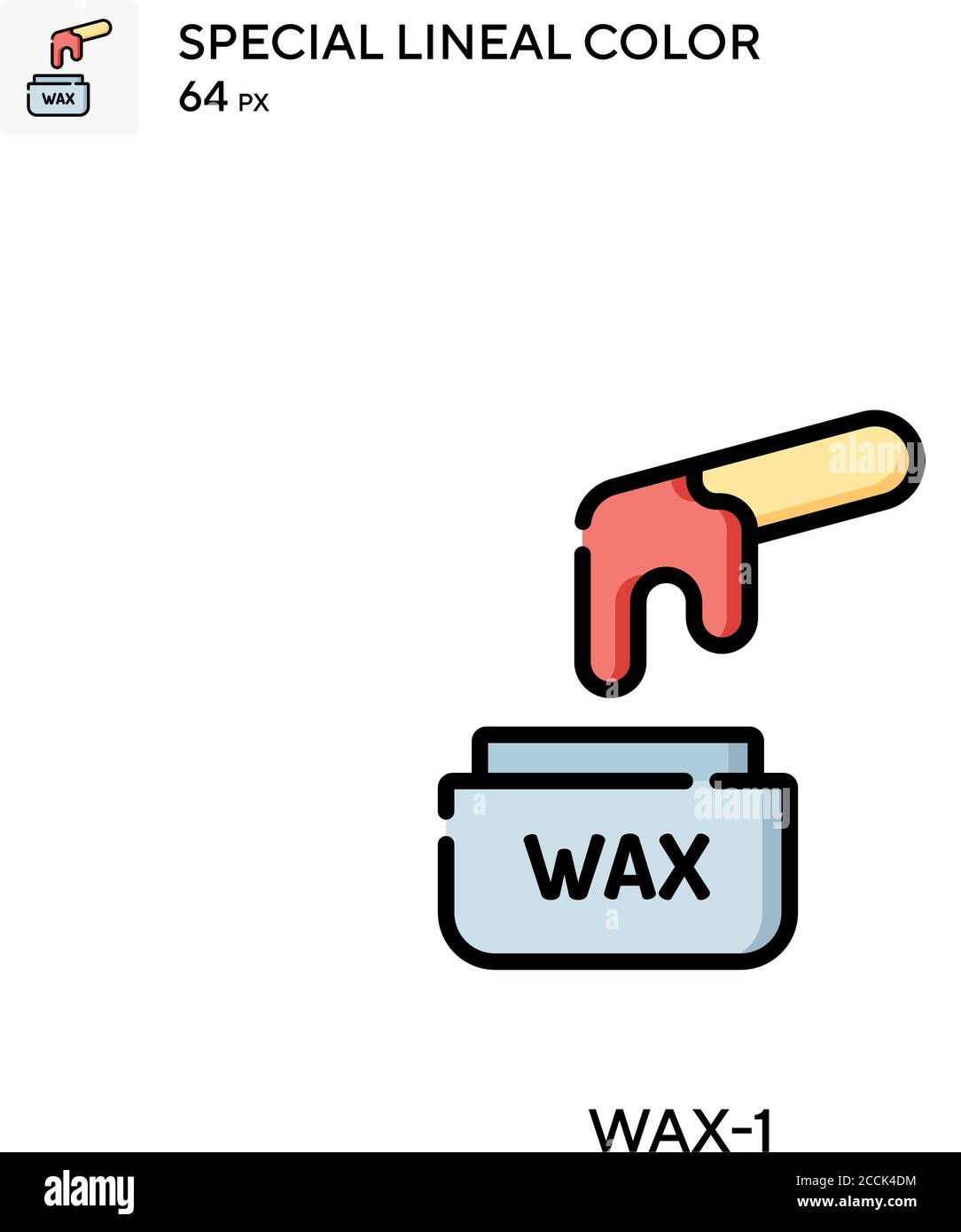 Wax-1 Special lineal color icon. Illustration symbol design template ...