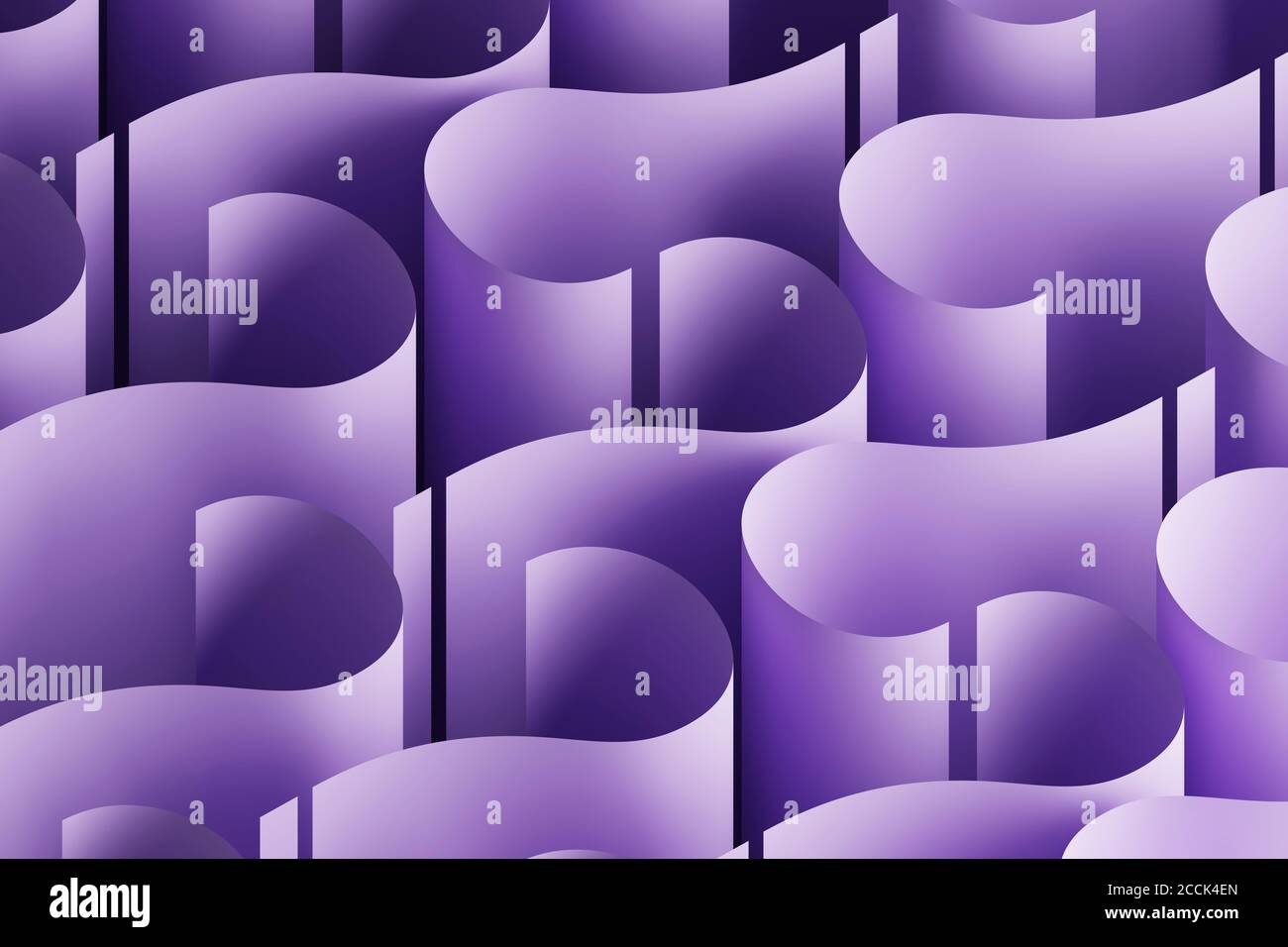 Three dimensional pattern of purple question marks Stock Photo - Alamy