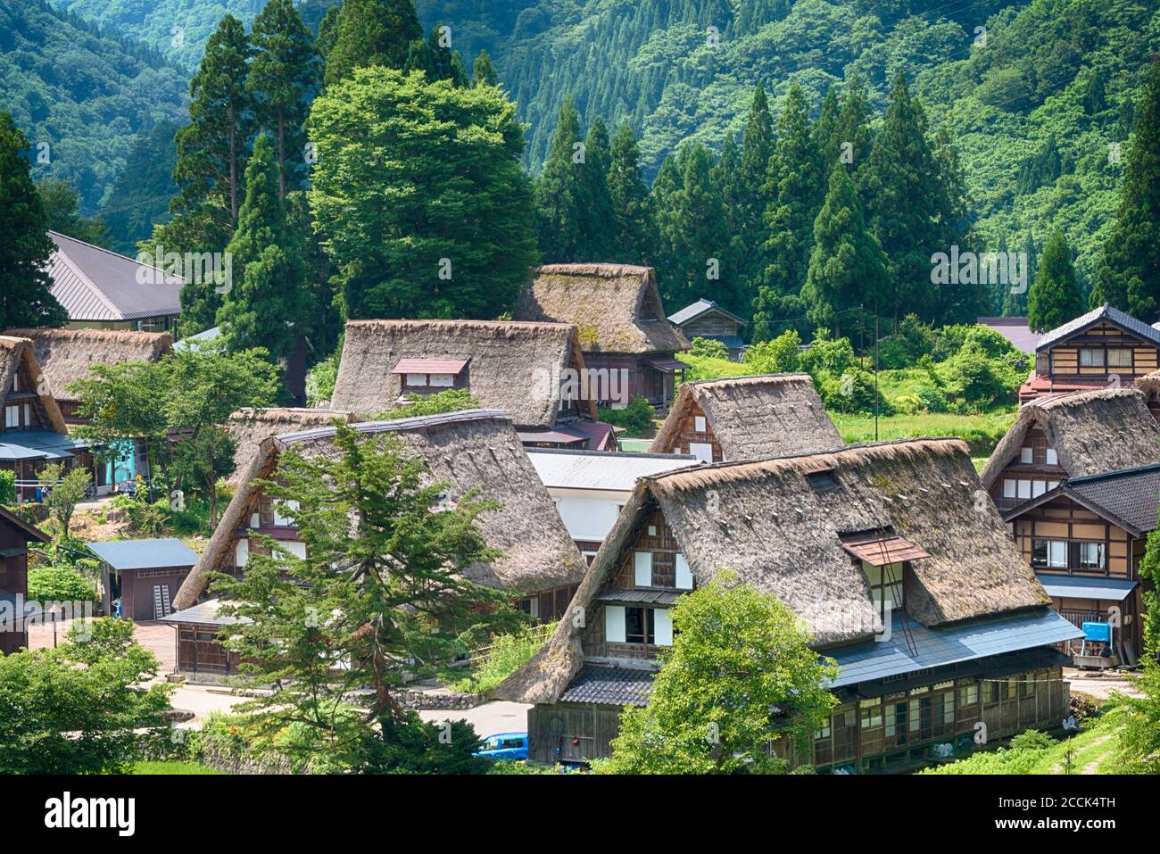 Nanto, Japan - Gassho-zukuri houses at Ainokura village, Gokayama area ...