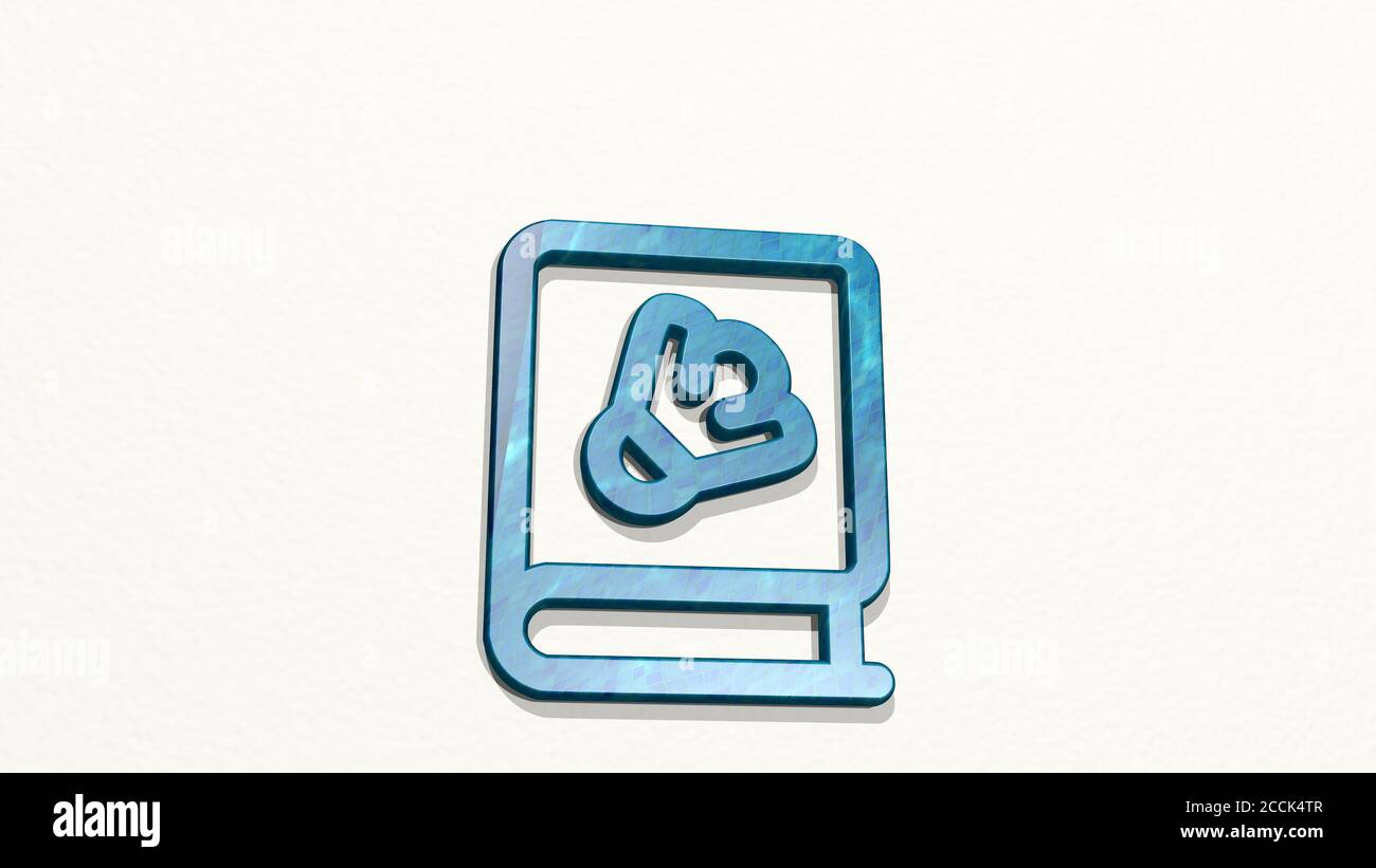 READ SPORTS 3D icon on the wall, 3D illustration Stock Photo - Alamy