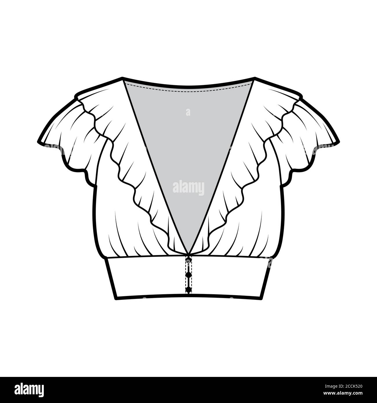 Flutter sleeves Stock Vector Images - Alamy