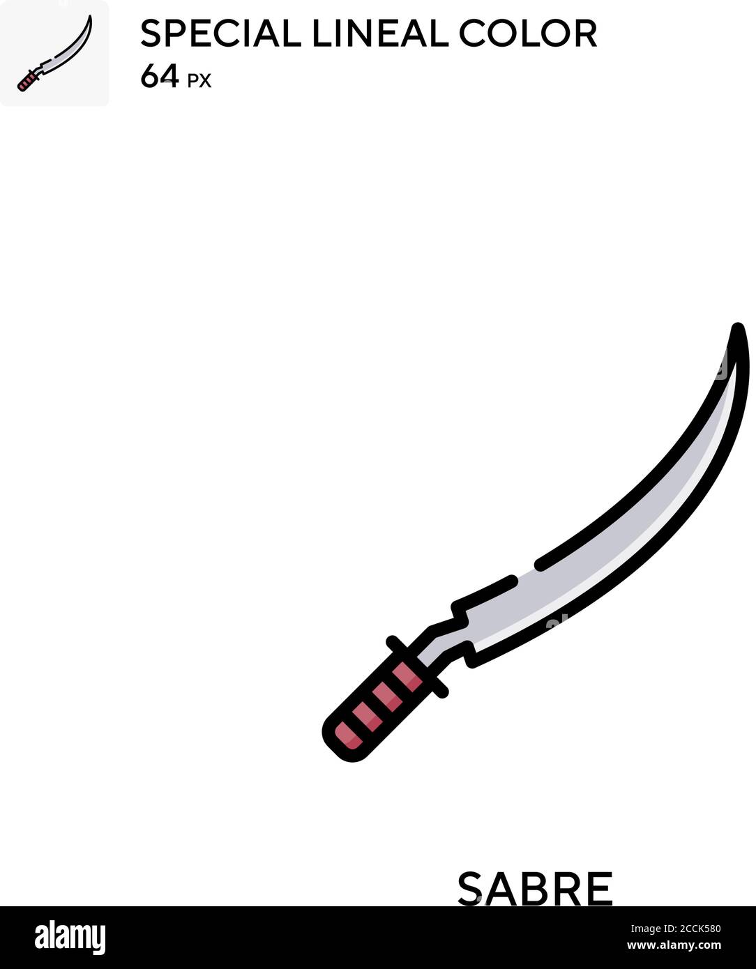 Sabre Special lineal color icon. Illustration symbol design template ...
