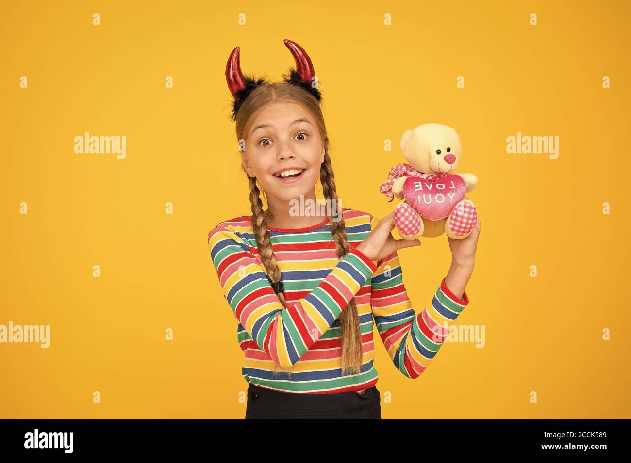 Small demon. Playful demon girl. Little demon inside. Girlish temper ...