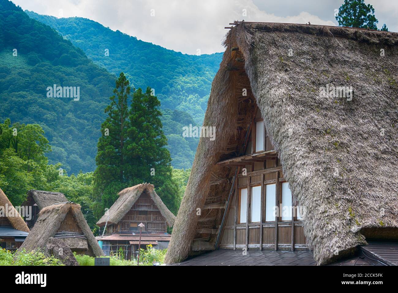 Nanto, Japan - Gassho-zukuri houses at Ainokura village, Gokayama area ...