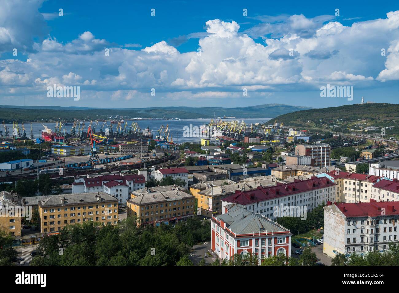 Russia, Murmansk, Cityscape Stock Photo - Alamy