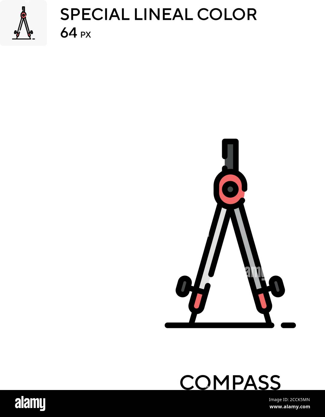 Compass Special lineal color icon. Illustration symbol design template ...