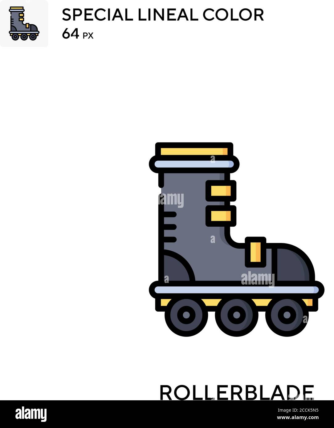 Rollerblade Special lineal color icon. Illustration symbol design ...