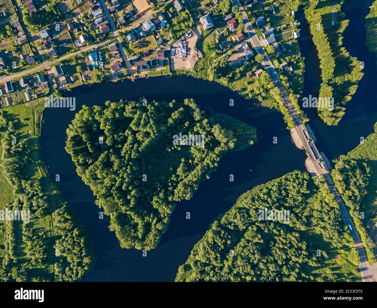 Aerial view the town tikhvin hi-res stock photography and images - Alamy