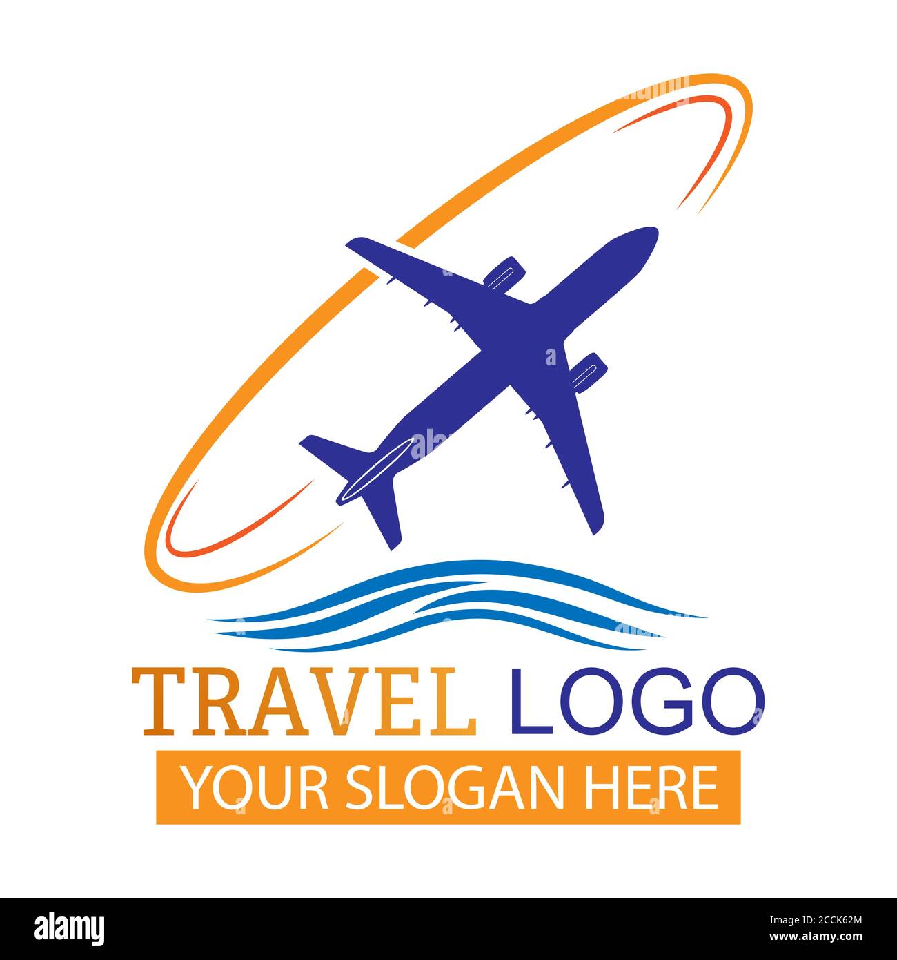 Travel logo. Color vector illustration for logo, sticker or emblem ...