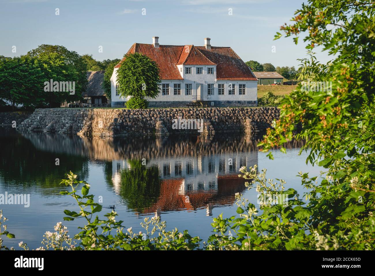 Denmark, Region of Southern Denmark, Soby, Sobygard museum reflecting ...