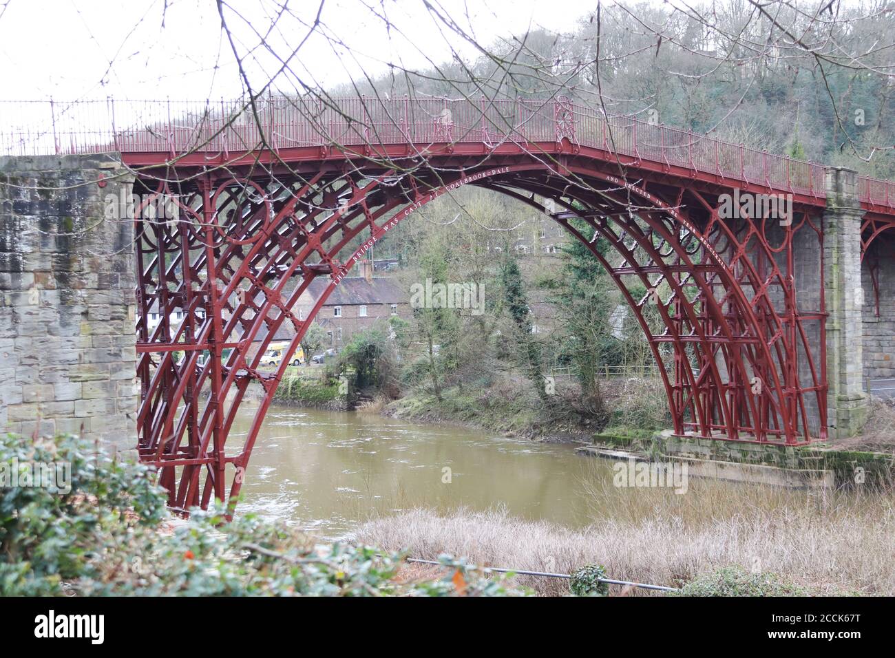 The worlds first Ironbridge erected 1779 Stock Photo - Alamy