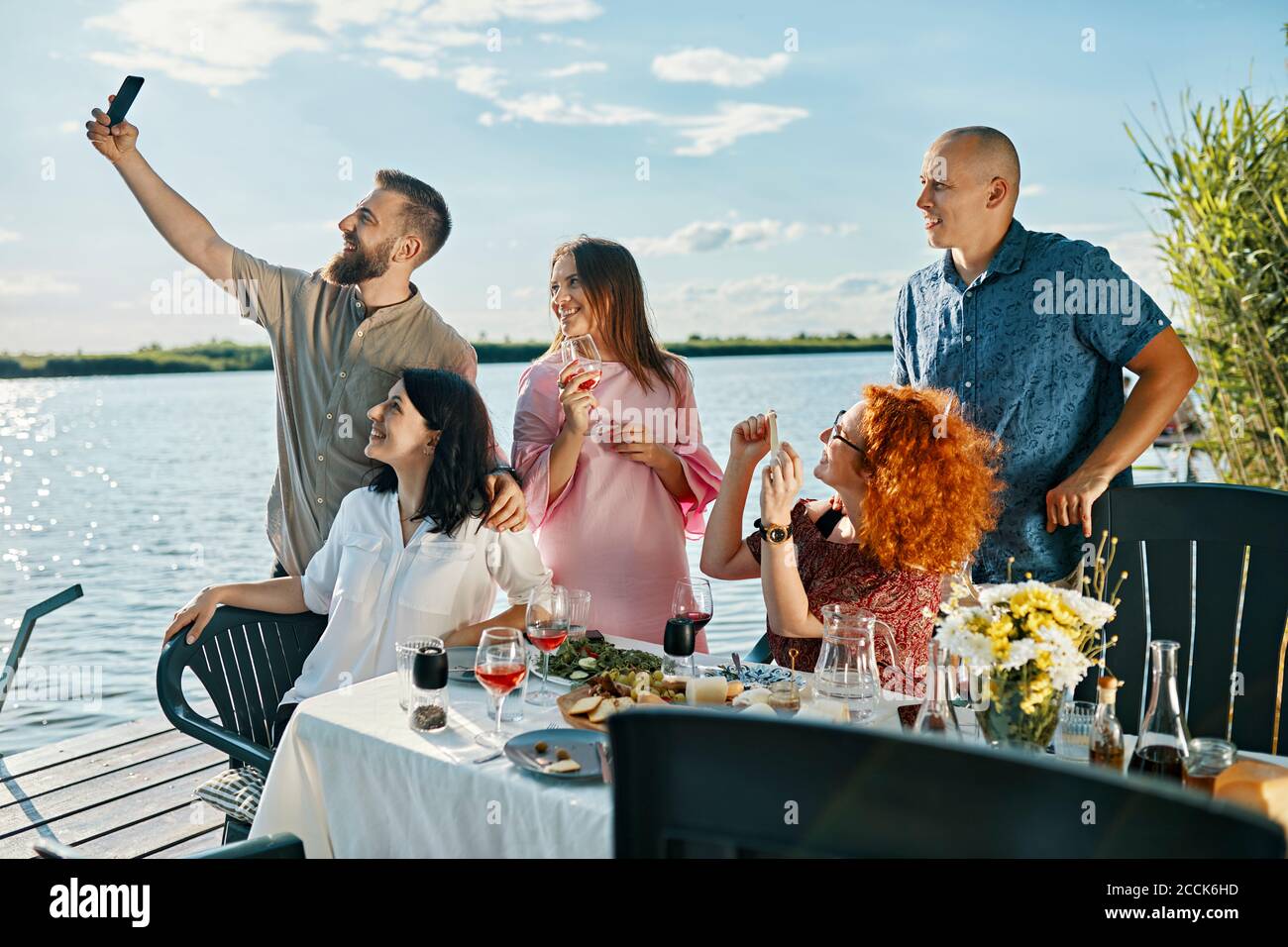 Taking dinner hi-res stock photography and images - Alamy