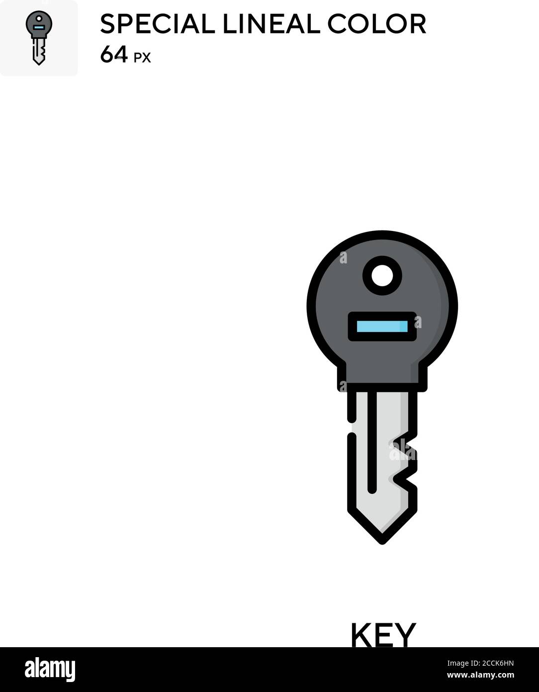 Key Special lineal color icon. Illustration symbol design template for ...