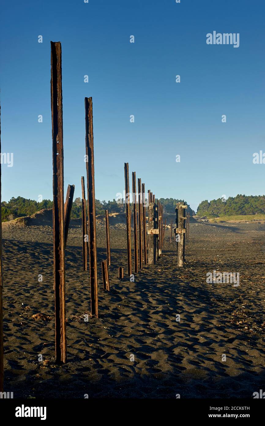 Breakwater pylons hi-res stock photography and images - Alamy