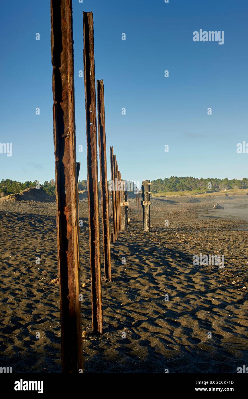 Breakwater pylons hi-res stock photography and images - Alamy