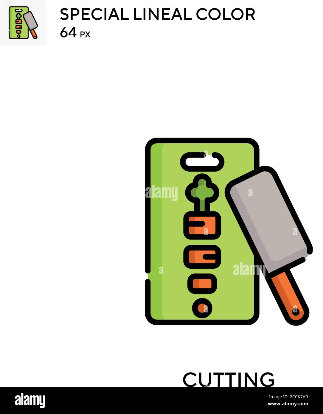 Cutting Special lineal color icon. Illustration symbol design template ...