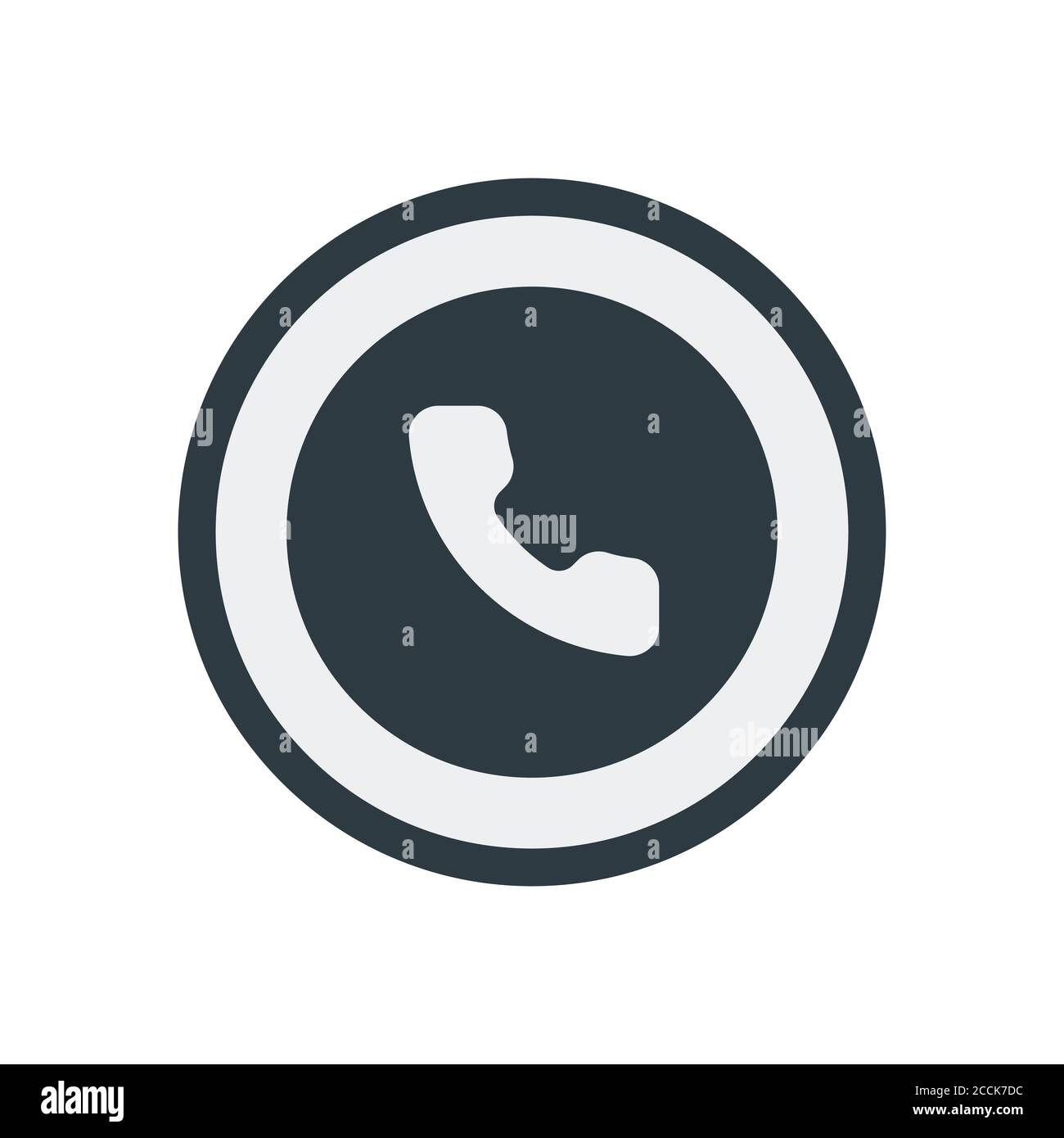 Phone icon in trendy flat style isolated. Telephone symbol. Stock ...