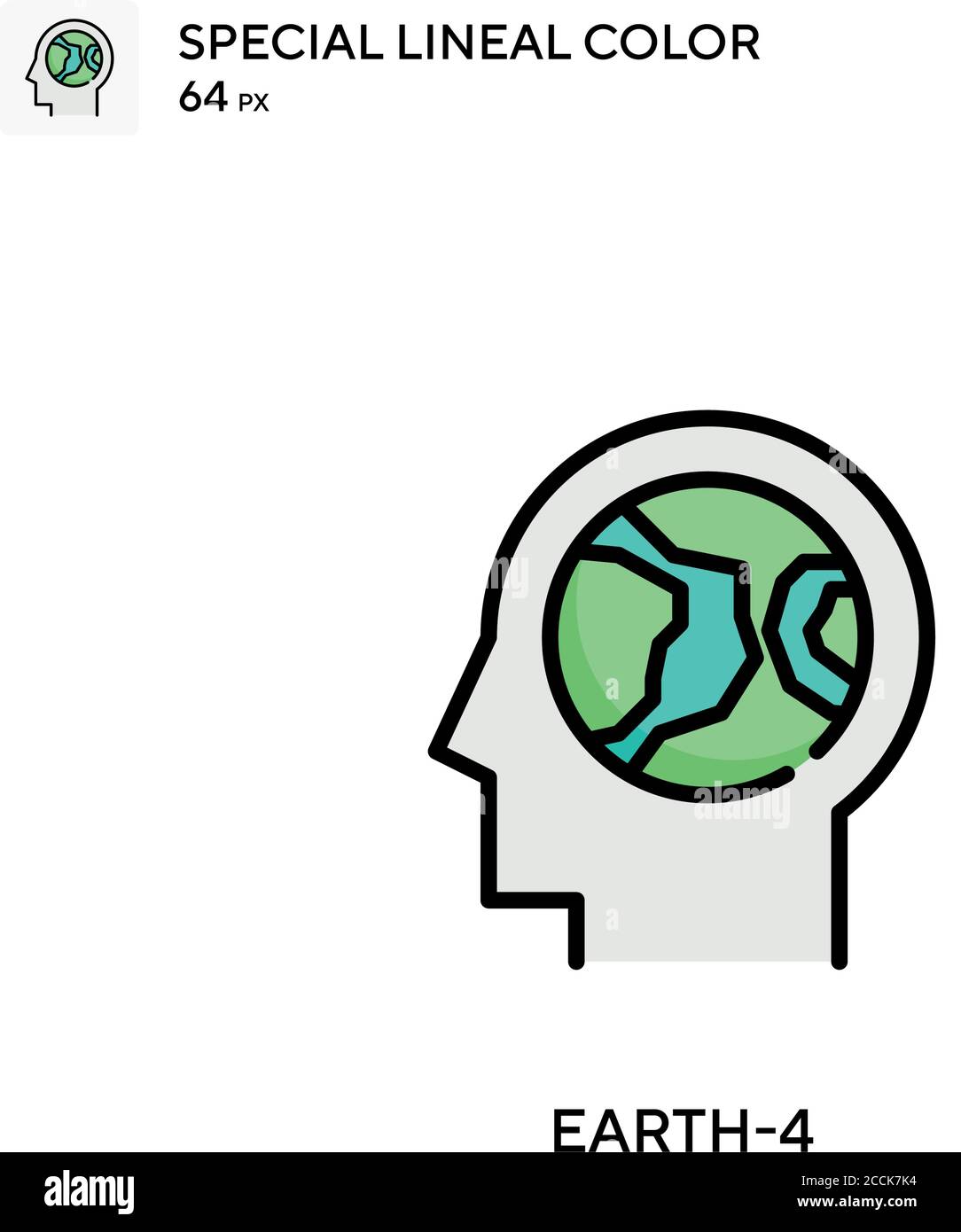 Earth-4 Special lineal color icon. Illustration symbol design template ...