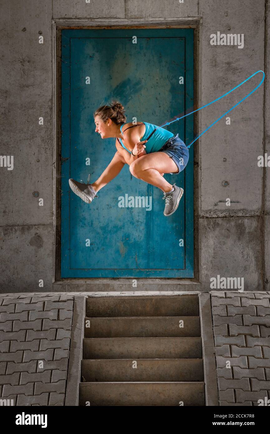 Jumping over bridge hi-res stock photography and images - Alamy