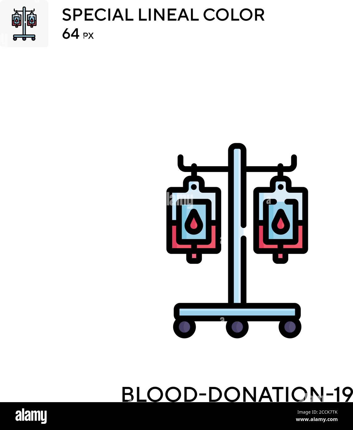 Blood-donation-19 Special lineal color icon. Illustration symbol design ...