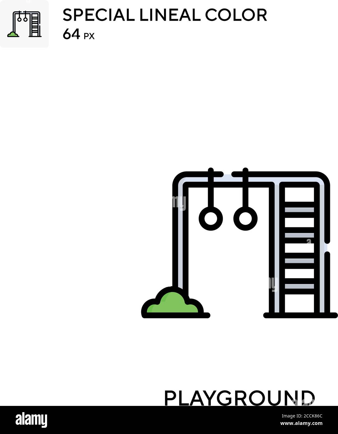 Playground Special lineal color icon. Illustration symbol design ...
