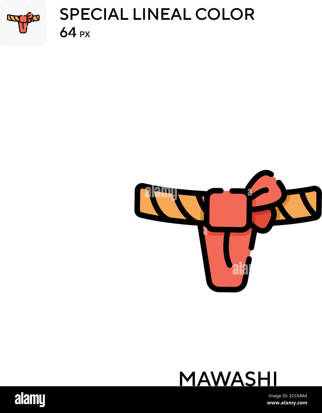 Mawashi Special lineal color icon. Illustration symbol design template ...